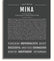 Mina Personalized Name Meaning Art Prints – Name Stories