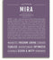 Mira | Name Art Print – Name Stories
