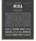 Mira | Name Art Print – Name Stories