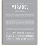Mirabel | Name Art Print – Name Stories