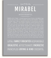 Mirabel | Name Art Print – Name Stories