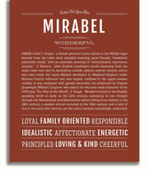 Mirabel | Name Art Print – Name Stories