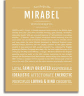 Mirabel | Name Art Print – Name Stories