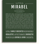 Mirabel | Name Art Print – Name Stories