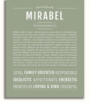Mirabel | Name Art Print – Name Stories