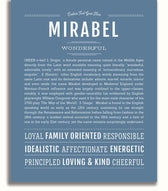 Mirabel | Name Art Print – Name Stories