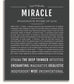 Miracle | Name Art Print – Name Stories