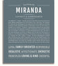 Miranda | Name Art Print – Name Stories