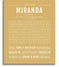 Miranda | Name Art Print – Name Stories
