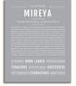 Mireya | Name Art Print – Name Stories