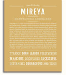 Mireya | Name Art Print – Name Stories