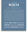 Mireya Personalized Name Meaning Art Prints – Name Stories