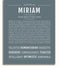 Miriam | Name Art Print – Name Stories