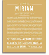 Miriam | Name Art Print – Name Stories