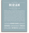 Miriam | Name Art Print – Name Stories