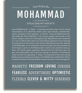 Mohammad | Name Art Print – Name Stories