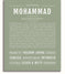 Mohammad | Name Art Print – Name Stories