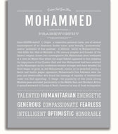 Mohammed | Name Art Print – Name Stories