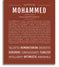 Mohammed | Name Art Print – Name Stories