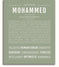 Mohammed | Name Art Print – Name Stories