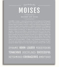 Moises | Name Art Print – Name Stories