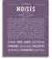 Moises Personalized Name Meaning Art Prints – Name Stories