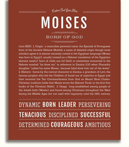 Moises | Name Art Print – Name Stories