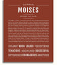 Moises Personalized Name Meaning Art Prints – Name Stories