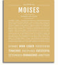 Moises Personalized Name Meaning Art Prints – Name Stories