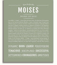 Moises | Name Art Print – Name Stories