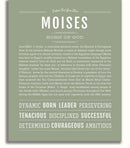 Moises Personalized Name Meaning Art Prints – Name Stories