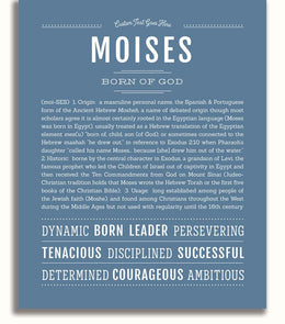 Moises | Name Art Print – Name Stories