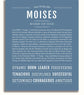 Moises Personalized Name Meaning Art Prints – Name Stories
