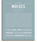 Moises | Name Art Print – Name Stories