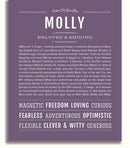 Molly | Name Art Print – Name Stories