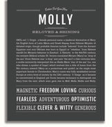 Molly | Name Art Print – Name Stories