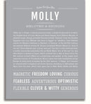 Molly | Name Art Print – Name Stories