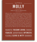 Molly | Name Art Print – Name Stories