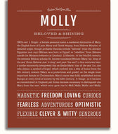 Molly | Name Art Print – Name Stories