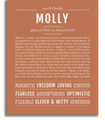 Molly | Name Art Print – Name Stories