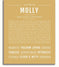 Molly Personalized Name Meaning Art Prints – Name Stories