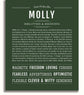 Molly | Name Art Print – Name Stories
