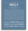 Molly | Name Art Print – Name Stories