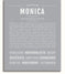 Monica Personalized Name Meaning Art Prints – Name Stories