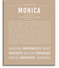 Monica | Name Art Print – Name Stories