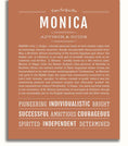 Monica | Name Art Print – Name Stories