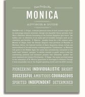 Monica | Name Art Print – Name Stories