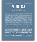 Monica | Name Art Print – Name Stories