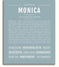 Monica | Name Art Print – Name Stories