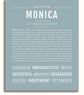 Monica | Name Art Print – Name Stories
